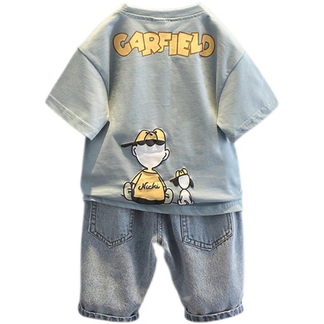 Boys Summer Internet Celebrity Suits 2024 New Children's Summer Clothes ...