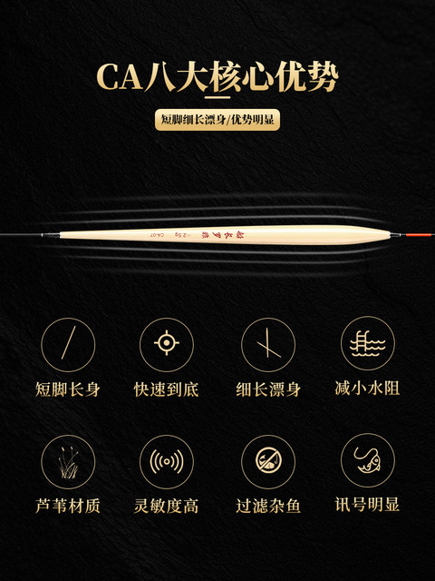 Captain Luofei Fishing Float CA01~10 Reed Fish Float striking fish ...