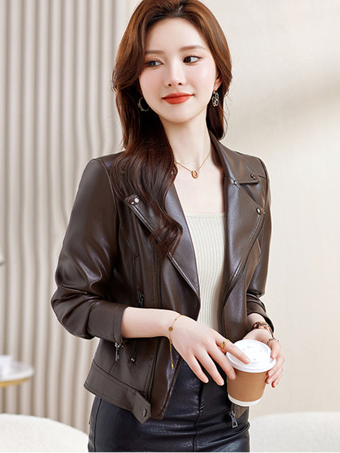 Haining leather cotton sheep leather clothing female in the fall of ...