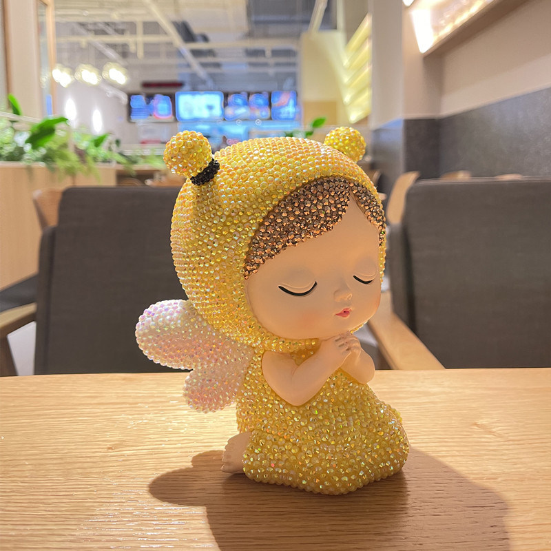 DIY Sticky Diamond Honey Bee Piggy Bank Handmade DIY Sticky Diamond ...