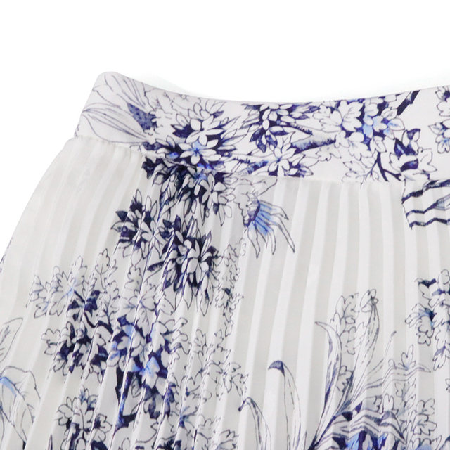 J/nina Gennina Guo Yiling new women's casual versatile fold long skirt ...