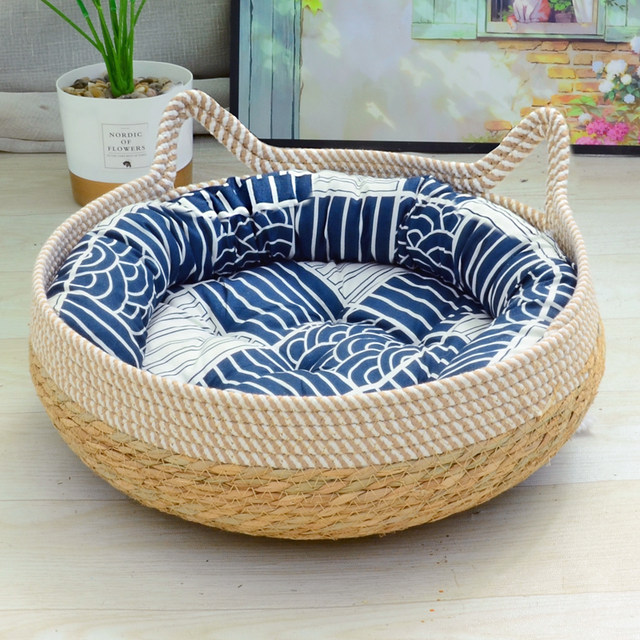 Cat nest, winter warm rattan cat scratching board, universal for all ...