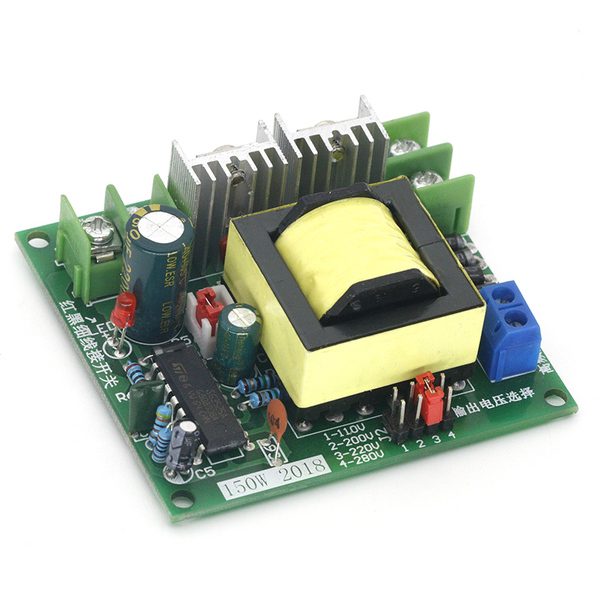 150W Small Inverter Micro Battery DC12V To AC220V Boost Transformer ...