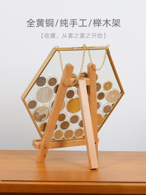 Tourism commemorative coin display stand attraction museum display box ...