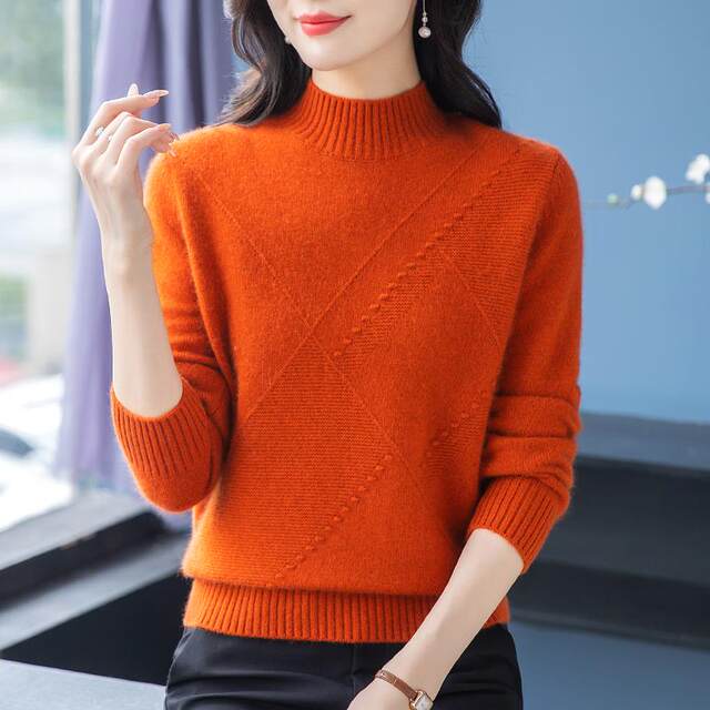 High-end cashmere sweater for women 100 pure cashmere sweater half ...