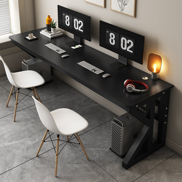 Simple double computer table desktop e-sports table bedroom home table ...