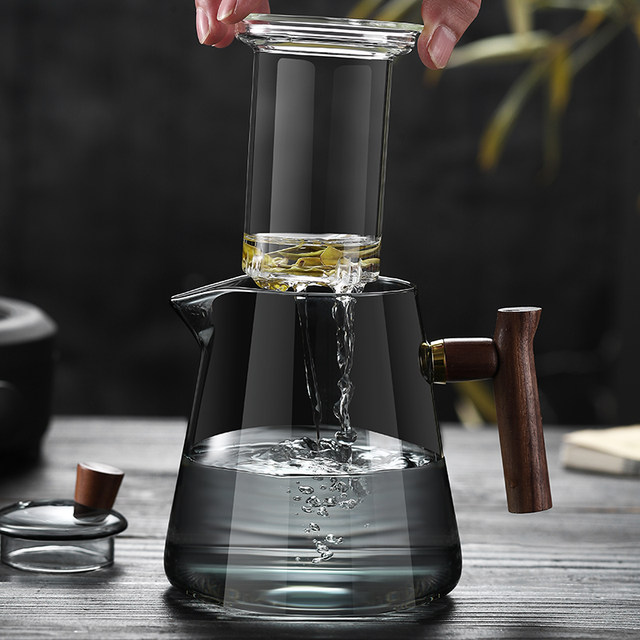 Glass teapot for tea making, home office, high temperature resistant ...