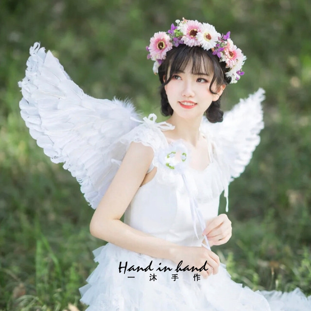 Korean style Mori girl handmade bride garland bridesmaid photo shoot ...
