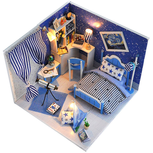 DIY huts to relieve stuffy hand -assembled small house model assembly ...