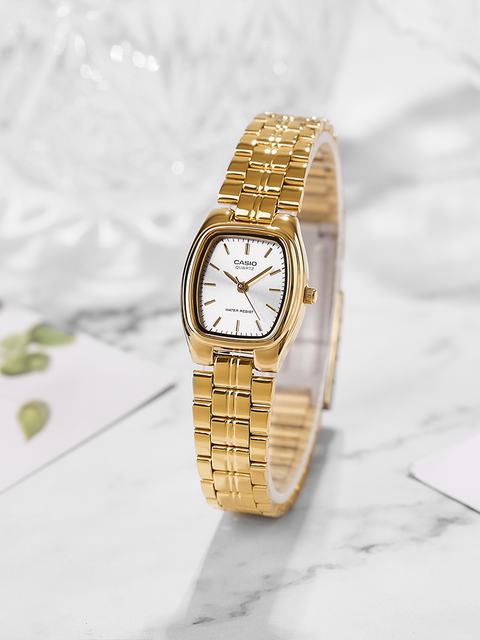 Casio Casio Watch Women's Golden Retro Barrel Small Square Women's Watch LTP-1169/V007 Overseas ...