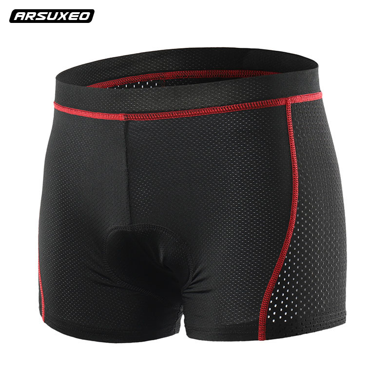 Cycling briefs for men, shock-absorbing silicone mountain biking pants, large size road bike ...