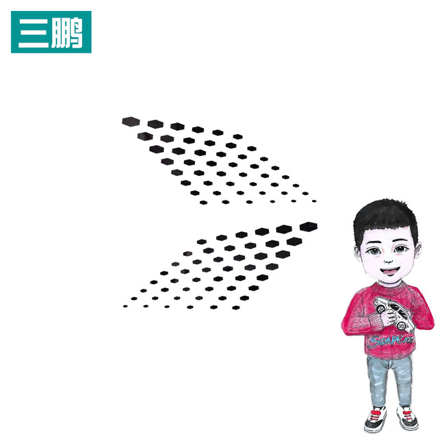 Suitable for Volkswagen ID3 rear window sticker modified side wing side ...