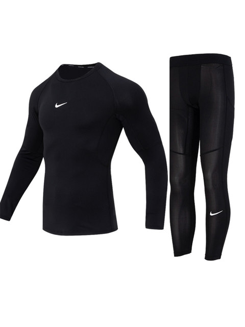 Nike men's clothing suit breathable fast -drying fitness set long ...