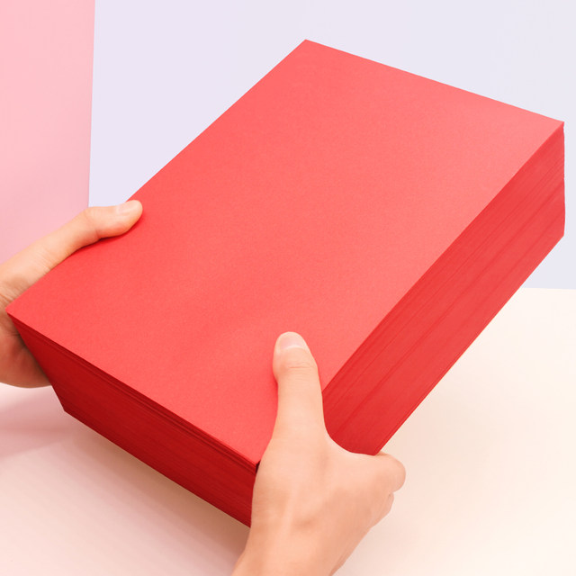 Red a4 printing paper big red a4 paper 80g color copy paper A5 red ...