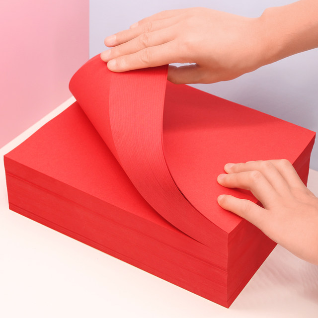 Red a4 printing paper big red a4 paper 80g color copy paper A5 red ...