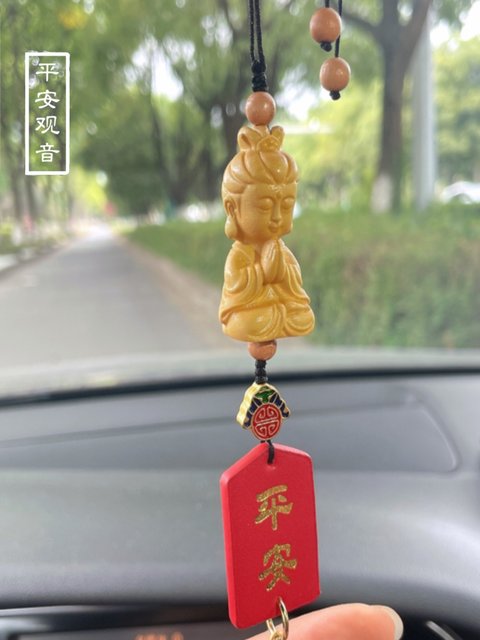 Automobile Pendant Little Buddha Guanyin Creative Car Reinoscopy High ...