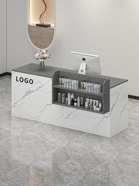 Bar cashier stand store shop small simple modern supermarket counter ...