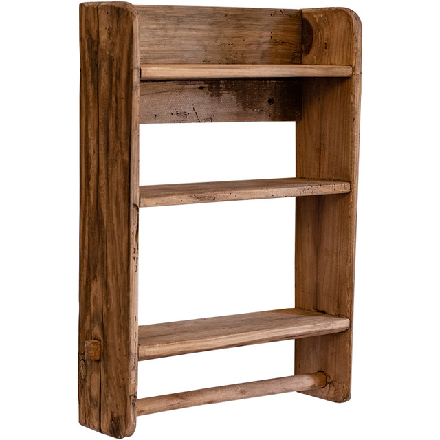 Juhan solid wood wall cabinet storage rack wall cabinet storage living ...