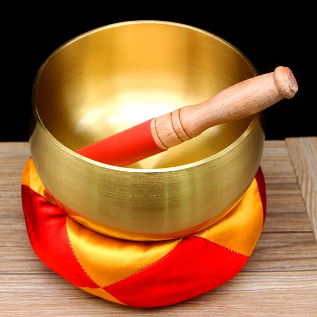 Thickened copper chime copper celebration meditation bowl Buddha sound ...