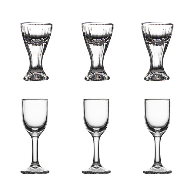 Baijiu glass set Furnishing light luxury wine glass, a cup of bomb cup ...