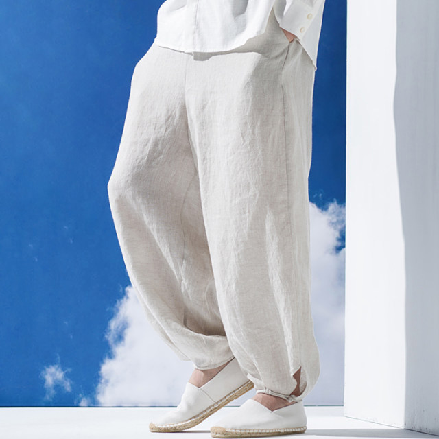 Miaoyan Xinkong original Chinese style lantern wide-leg casual pants ...
