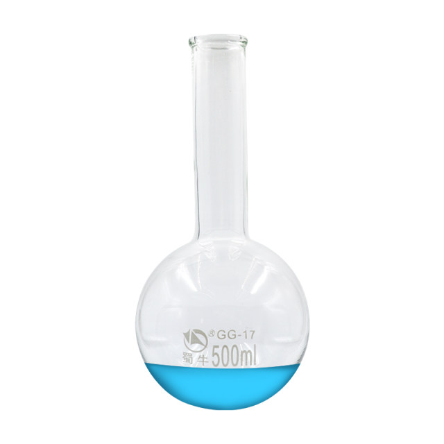 Shuniu long neck round bottom flask flat bottom glass distillation ...