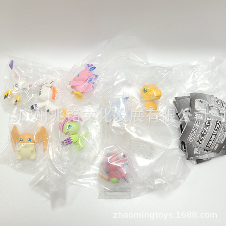 Digimon Gacha, Queue, Patamon, Agumon, Tilmon, Gabumon, Doll, Ornament