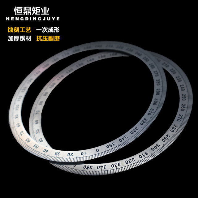 360 degree circular dial angle disc stainless steel round ruler disc ...