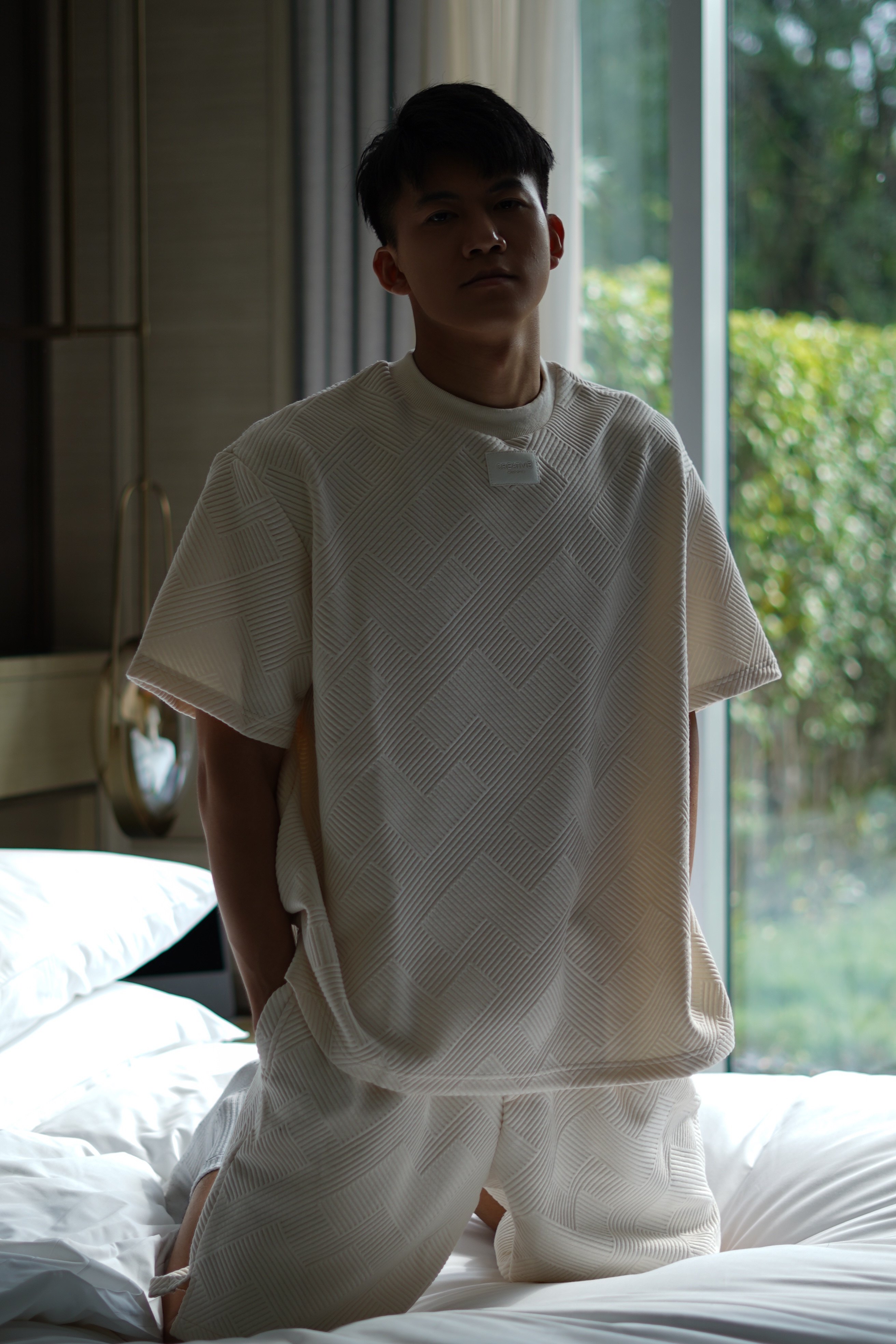 Shirtless Brother 2022 summer new three-dimensional textured stiff and ...