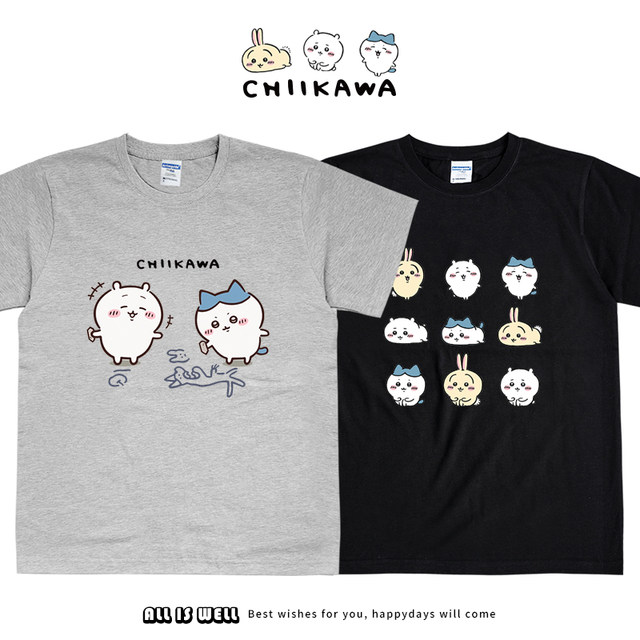 Chiikawa peripheral clothes short-sleeved T-shirt Jiikawa Xiaohachi ...