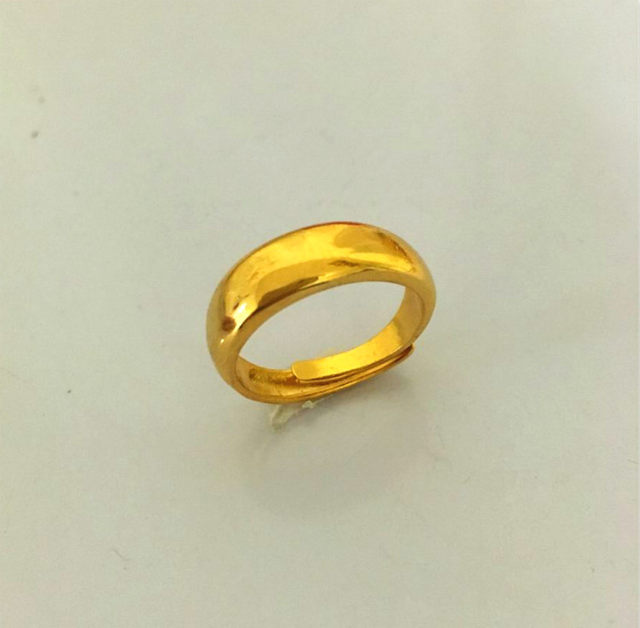 Vietnamese sand gold rings do not fade 24K couple rings gold-plated men ...