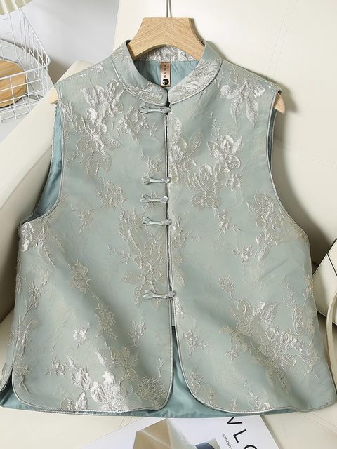 Chinese style new Chinese vest vest for women wearing spring and autumn ...