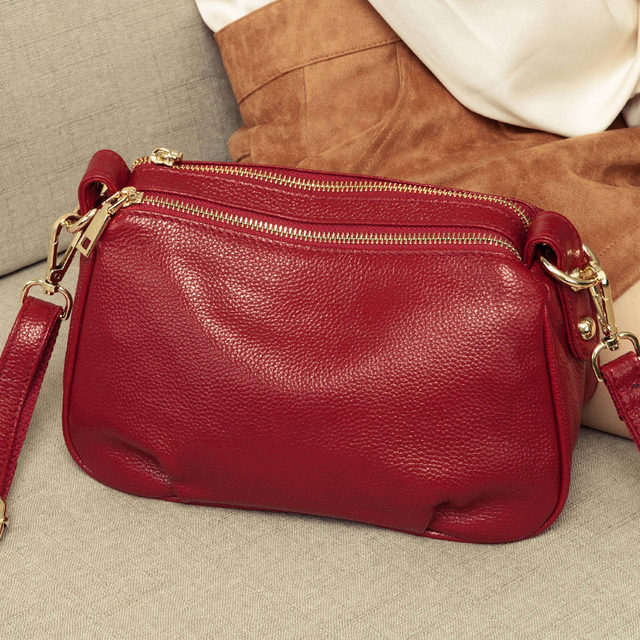 Small bag women's 2025 new fashionable and versatile leather mini ...