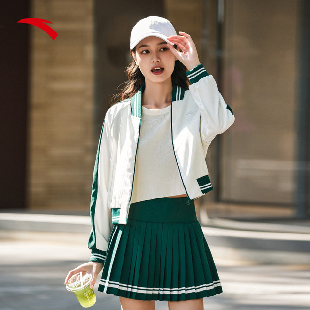 ANTA Tennis Sports Jacket Women's 2024 New Contrast Color Baseball ...