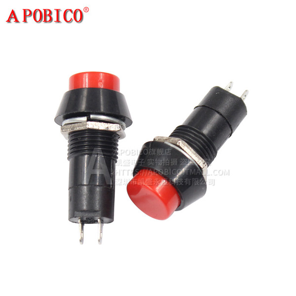 PBS-11A/B Round Self-Locking Inching Switch Button | Apobico Touch Switch | Push Button Switch