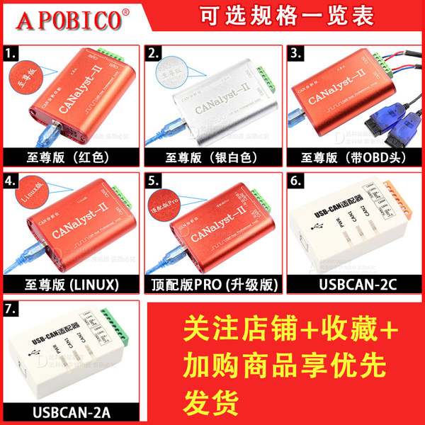 Canopen J1939 Devicenet Usb-can-2 Usb To Can ანალიზატორი თავსებადი Zlg ...