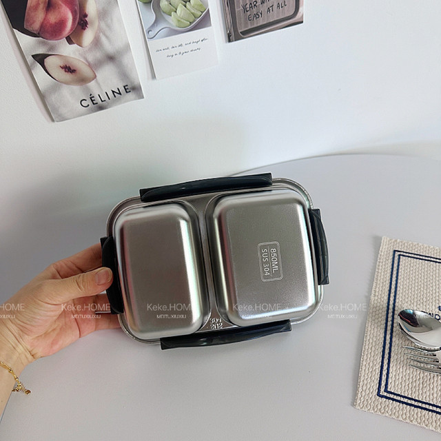 304 stainless steel lunch box, food grade lunch box with lid, special lunch box for students and ...