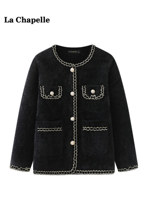 La Chapelle/La Chapelle design-sensory round neck jacket for women in ...