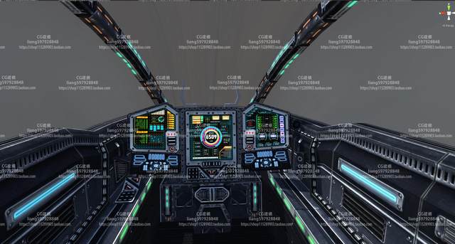 Unity space cosmic spacecraft science fighter fighter cockpit cabinet ...