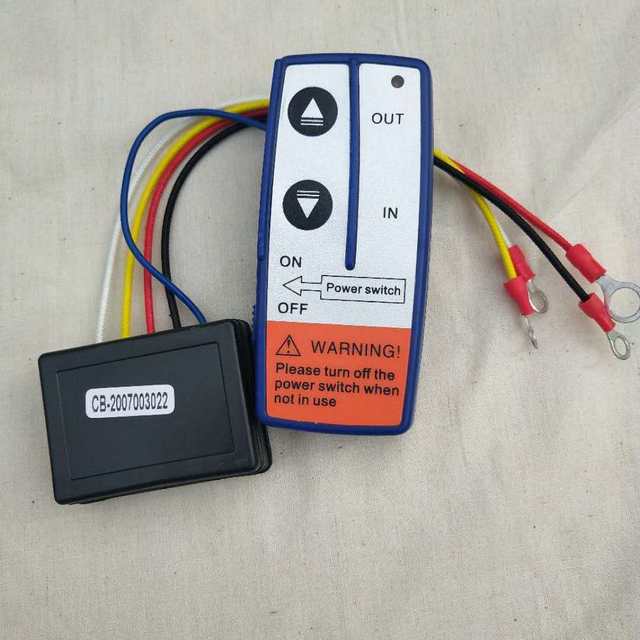 Car crane 24v electric winch 12v handle switch wireless remote control ...