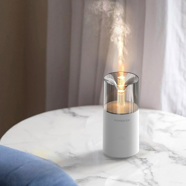 Candlelight portable natural atomized fragrance humidifier candlelight ...