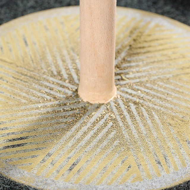 Natural bluestone tea mill handmade matcha stone mill Song Dynasty ...