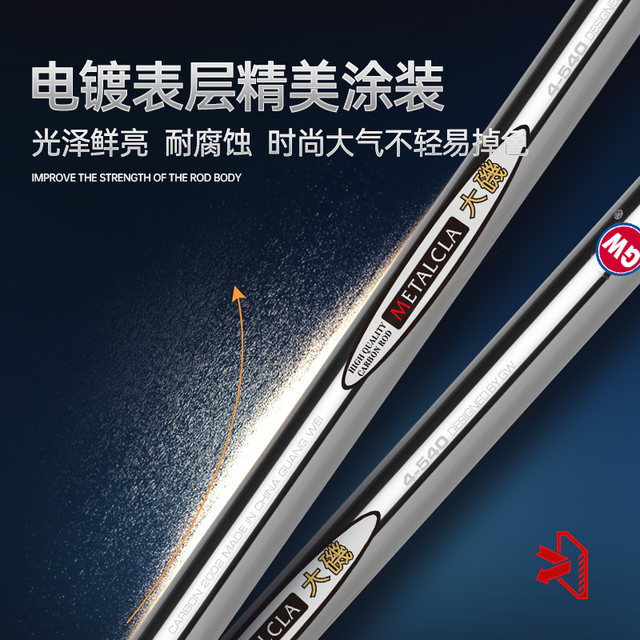 Guangwei electroplating big rock fishing rod long-section rock fishing ...