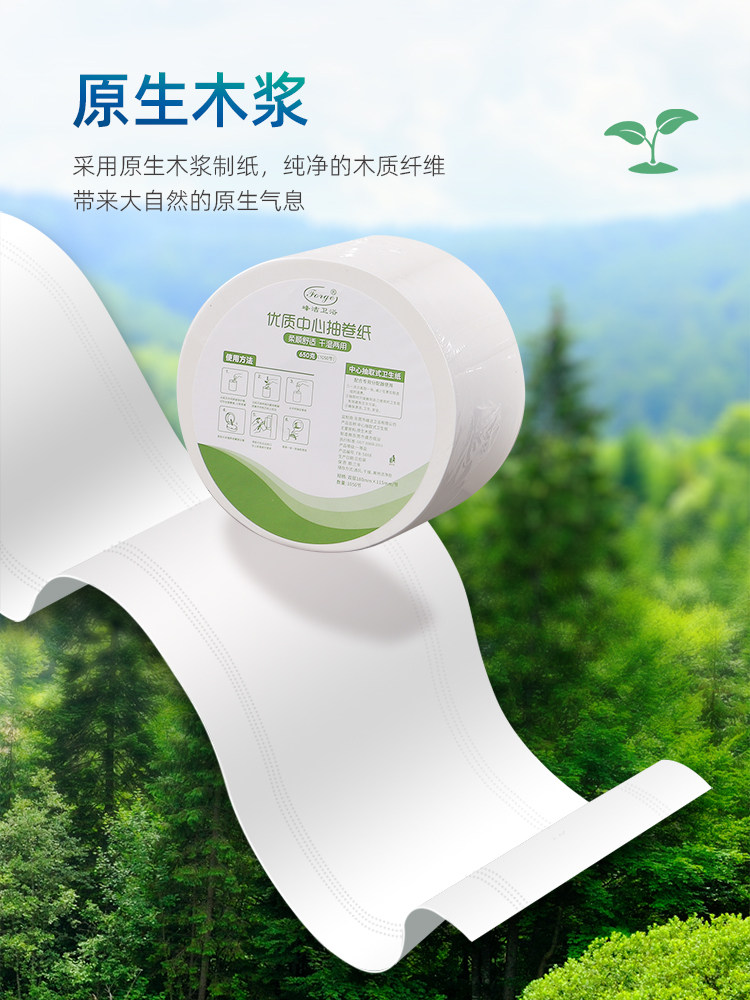 Center Paper Roll 12 Rolls Full Box | Hotel Apartment Toilet Paper ...