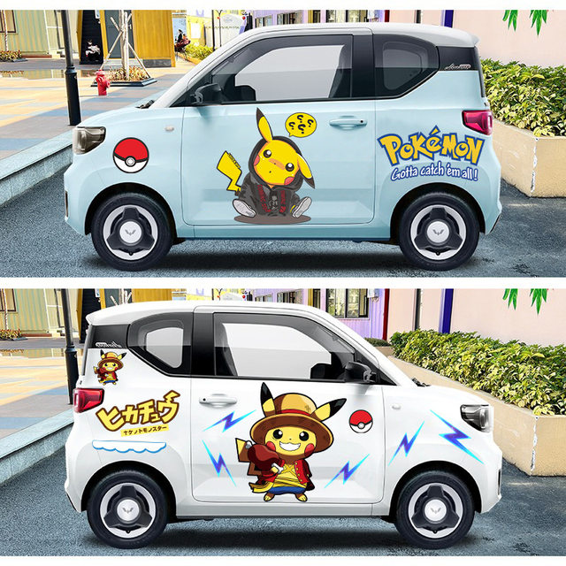 Wuling Hongguang miniev car sticker new Pikachu cute decorative car ...