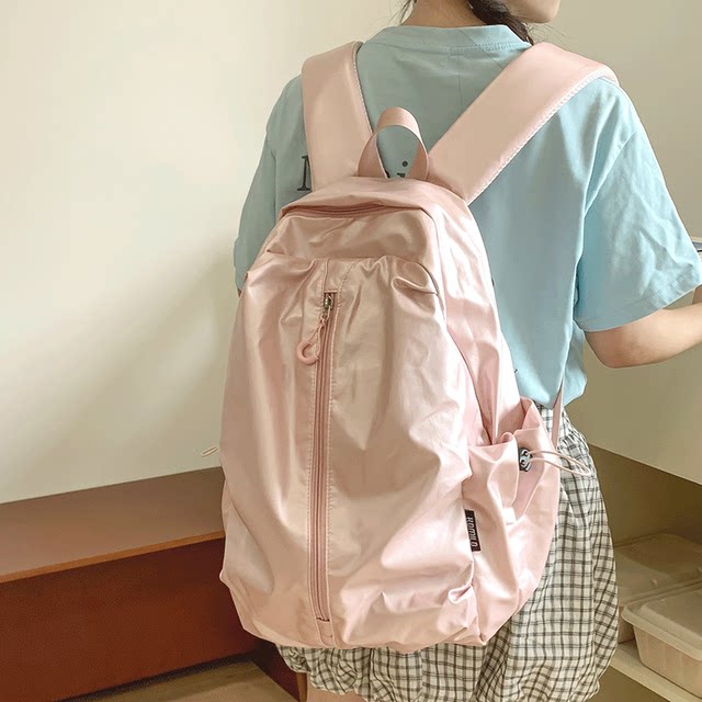 Schoolbags for female high school students and college students, simple ...