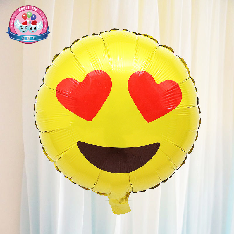 Angel Fly Yellow Smiley Face Foil Balloons - Birthday & Party Decorations