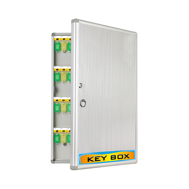 Key box 120-bit aluminum alloy key cabinet wall-mounted management box ...
