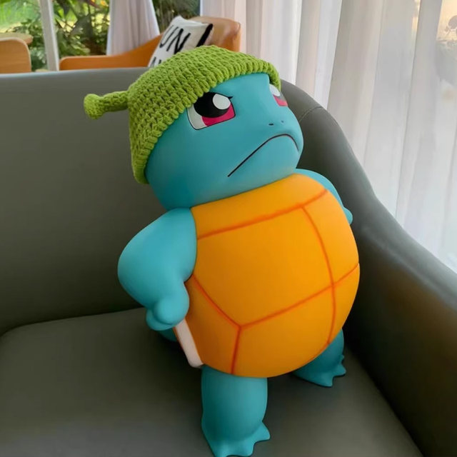 Tsundere Jenny Turtle angry hand-made boy Pokémon 1:1 doll decoration ...