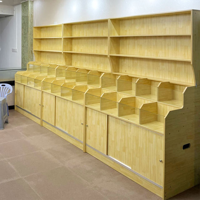 Supermarket grain display cabinet shelf dried fruit roasted seeds and ...